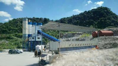 China 4 * 25m³ Ready Mix Concrete Plant , Large Powder Capacity Concrete Batching Mixer for sale