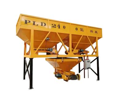 China Automatic Control Concrete Batching Machine Quick With 2 Silo PLD2400 Model for sale