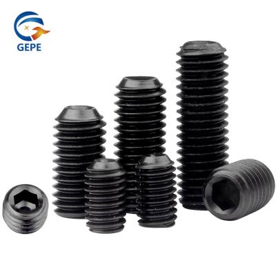 China DIN916 Zwarte oxide hex-moeren en bouten set koolstofstaal graad 12.9 33H 45H Te koop