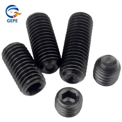 China DIN916 Zwarte oxide hex-moeren en bouten set koolstofstaal graad 12.9 33H 45H Te koop