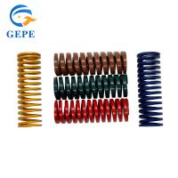 China Blue Die Springs 65mn Strong Compression Hardware Flat Wire Spring for sale