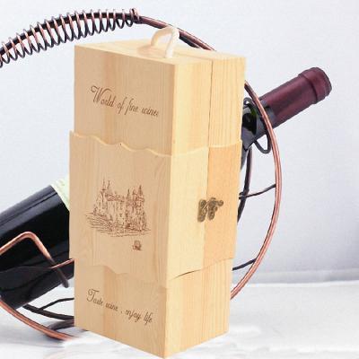 China Hot sale Good Quality Customized cheap magnum Wooden wine box for sale