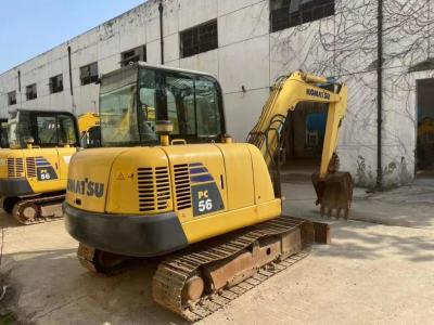 Cina Colore originale mini escavatore Komatsu PC56MR-2 in ottime condizioni in vendita