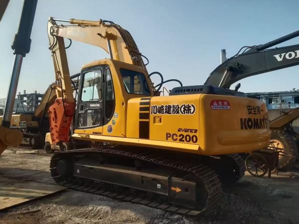 Quality Japan Used Komatsu PC220 6 Excavator Easy Operation With Hydraulic Hammer for sale