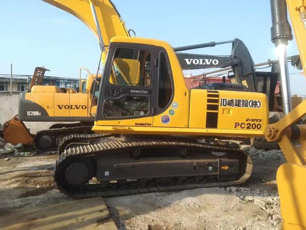 Quality Japan Used Komatsu PC220 6 Excavator Easy Operation With Hydraulic Hammer for sale