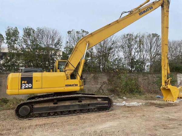 Quality Originla Japan Used Komatsu Excavator PC220-7 Crawler With 18 Meters Long Arm for sale