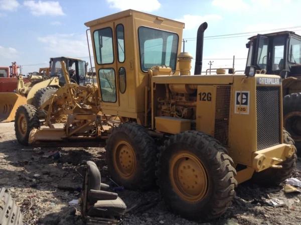 Quality Heavy Duty 12G Used Caterpillar Motor Grader Noise Reduction Easy Operation for sale