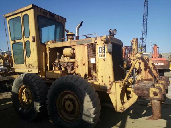 Quality Heavy Duty 12G Used Caterpillar Motor Grader Noise Reduction Easy Operation for sale