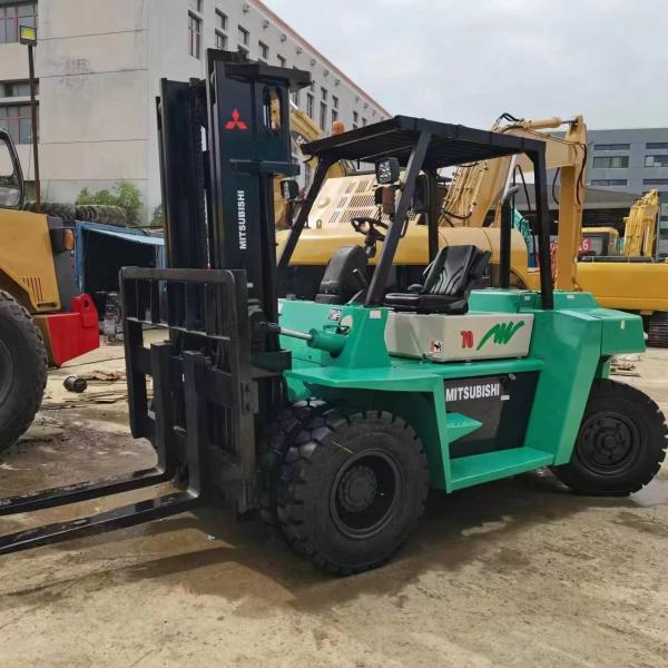 Quality 7 Tons Mitsubishi FD70 Used Forklift Truck Original Japan Second Hand Forklift for sale