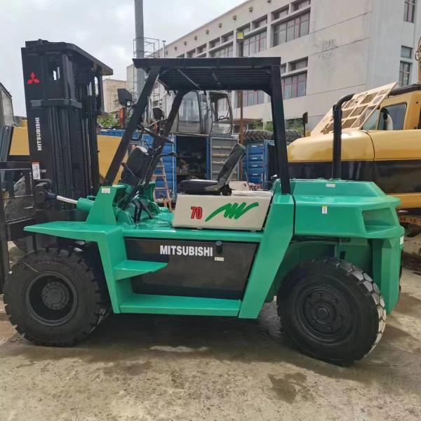 Quality 7 Tons Mitsubishi FD70 Used Forklift Truck Original Japan Second Hand Forklift for sale