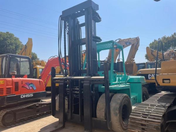 Quality 15 Tons Mitsubishi F150 Used Forklift Truck Original Japan Used Mitsubishi Forklift for sale