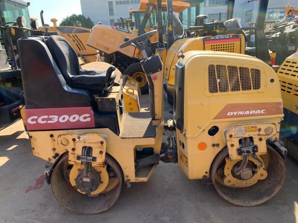 Quality Used CC300G Dynapac Double Drum Roller Good Condition Stable Operation for sale