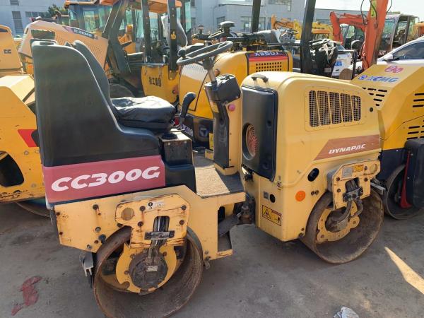 Quality Used CC300G Dynapac Double Drum Roller Good Condition Stable Operation for sale
