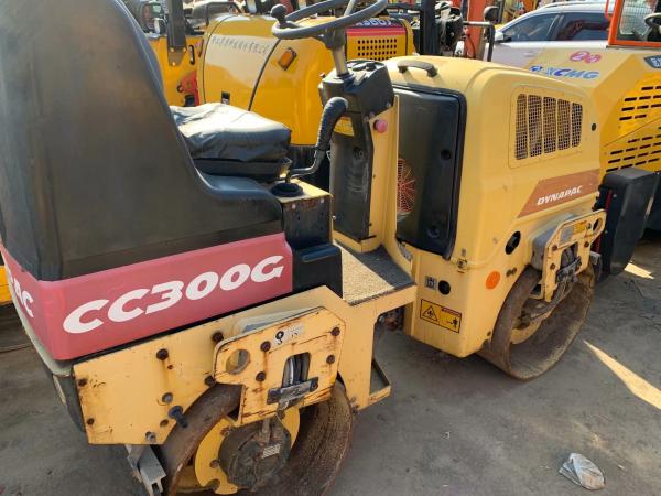 Quality Used CC300G Dynapac Double Drum Roller Good Condition Stable Operation for sale