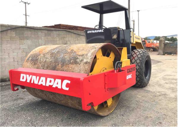 Quality CA251D Vibratory Smooth Drum Used Dynapac Roller With Strong Power for sale