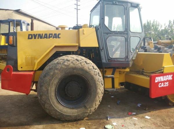 Quality Used CA25 Dynapac Single Drum Roller Stable Operation With Sheep Foot for sale