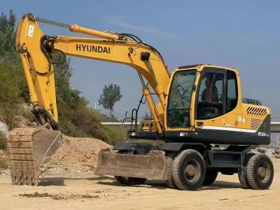 China Hyundai R150W-9 Used Wheel Excavator 2015 High Precision For Building for sale