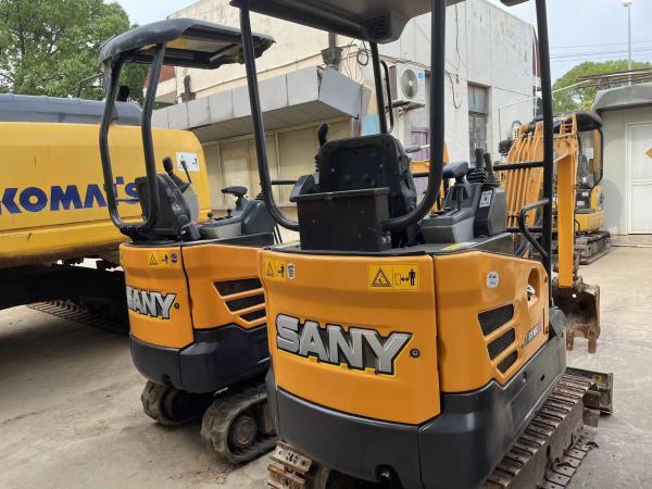 Quality Used SANY SY16C Mini Excavator Smooth Operation For Working In Garden for sale