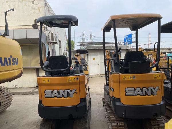Quality Used SANY SY16C Mini Excavator Smooth Operation For Working In Garden for sale