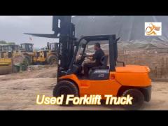 5 tons 7fd50 used toyota forklift original japan noise reduction for warehouse