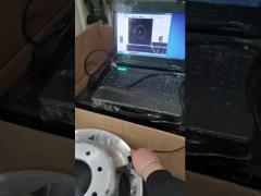 渦巻電流テストを使用して複雑な形状の車輪ハブを検出