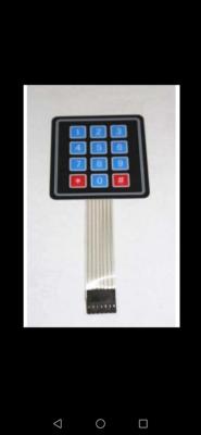 China 4x4 Membrane Switch Keypad , Metal Dome membrane matrix keypad for sale