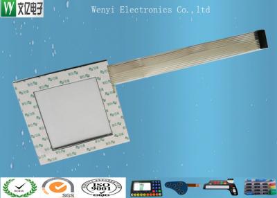 China PET Overlay Embossing Membrane Switch With NIkto Back Adhesive / Clear Window for sale