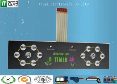 China Round PET Circuit Embossing Membrane Switch 0.5mm Pitch ZIF Wirelead Multi - Keys for sale