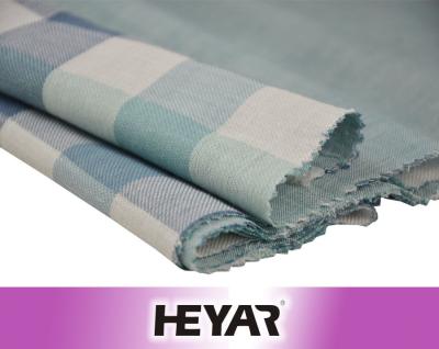 China Face Side Checks Reverse Side Solid Double Layer 100 Cotton Check Fabric for sale