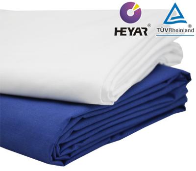 China Blue White Easy Care Wrinkle Free Finish Poplin Shirting Fabric for sale