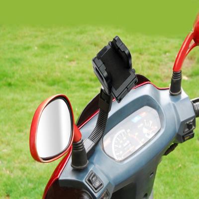 China Flexible Bike Mobile Phone Holder , Motorcycle Rear View Mirror Phone Mount for sale