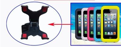 中国 iPhone 4 の耐候性がある 4S 5 5S バイクの台紙のホールダーは自転車のハンドルバーのホールダーを回すカバー箱を防水します 販売のため