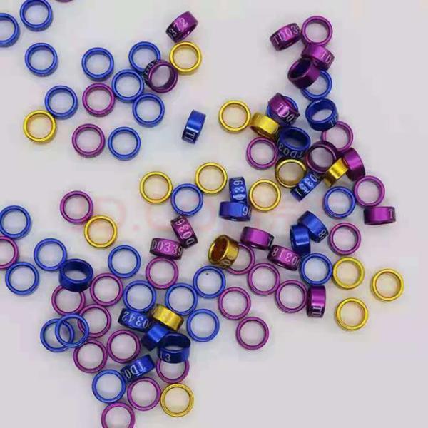 Quality Multi-Size Aluminum Bird Ring with Coating Plating Anodizing and Polishing for sale