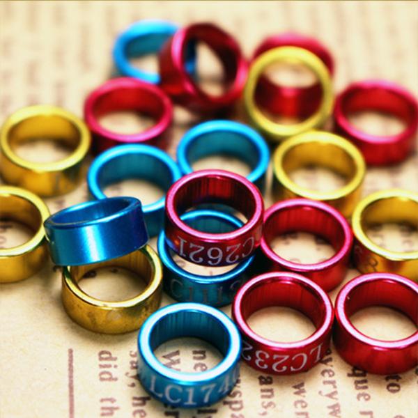 Quality Multi-Size Aluminum Bird Ring with Coating Plating Anodizing and Polishing for sale