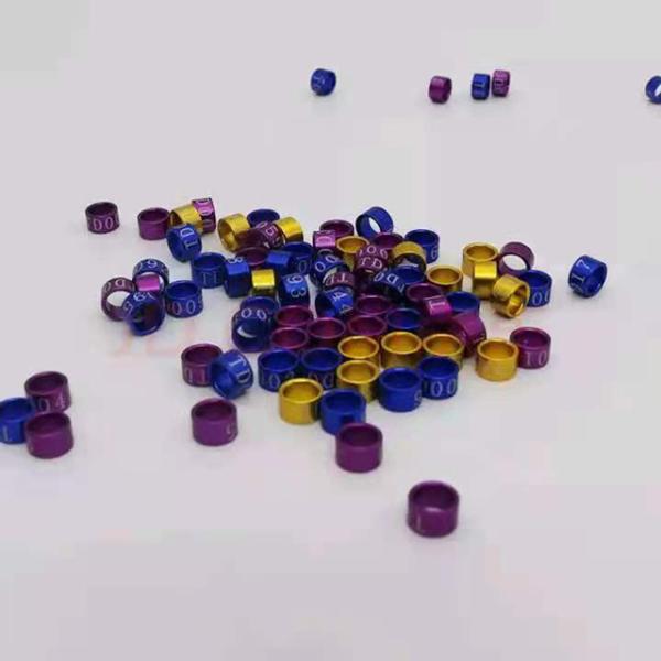 Quality Multi-Size Aluminum Bird Ring with Coating Plating Anodizing and Polishing for sale