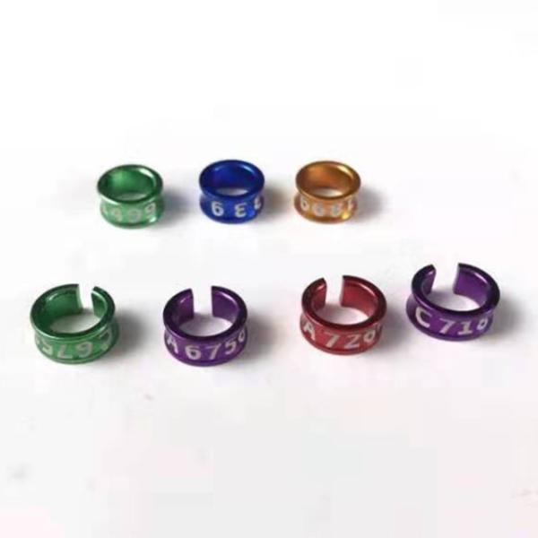 Quality Multi-Size Aluminum Bird Ring with Coating Plating Anodizing and Polishing for sale