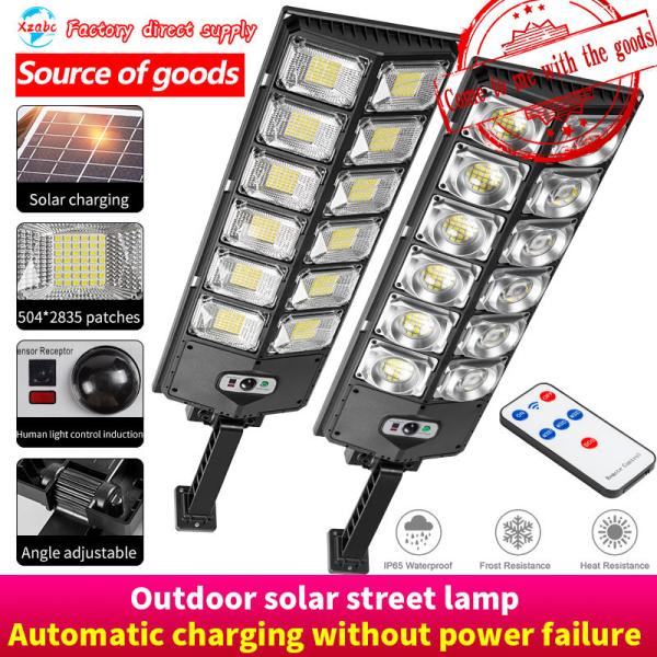 Quality Hot 2024 Solar street lamp 5000w outdoor Factory direct delivery No charging required 504 LED Beads Lighting Dusk to Daw for sale
