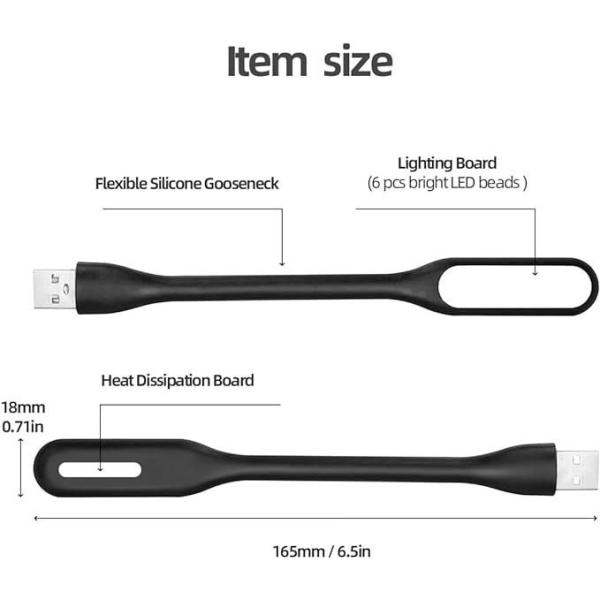Quality LED Light Lamp for Power Bank Portable Eye Care Mini Night Light, USB Gooseneck for sale
