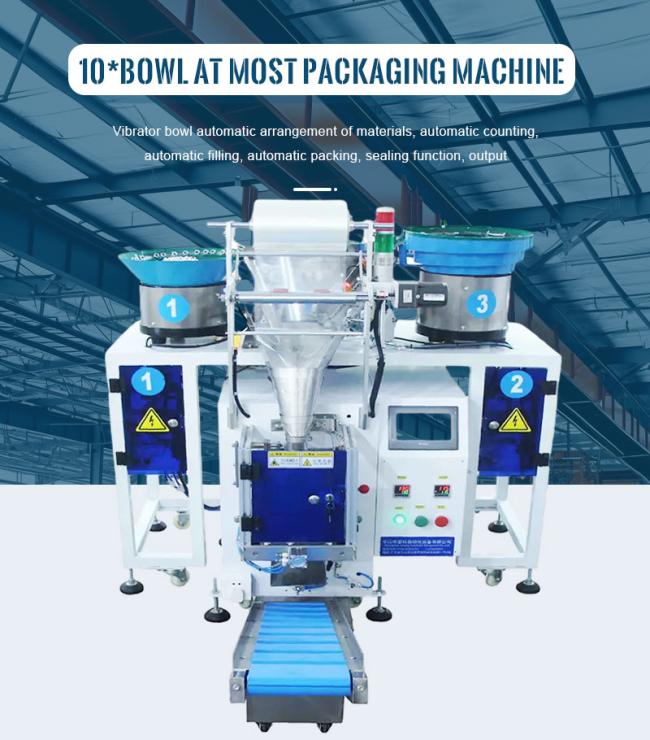 Automatic Multi-Function Furniture Kits Hardware Fittings Packaging Machine With Mixed Packaging And Vibrating Feeder