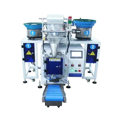 중국 자동 다기능 가구 키트 하드웨어 픽팅 포장 기계 혼합 포장 및 진동 피더와 함께 판매용