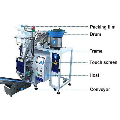 중국 자동 다기능 가구 키트 하드웨어 픽팅 포장 기계 혼합 포장 및 진동 피더와 함께 판매용