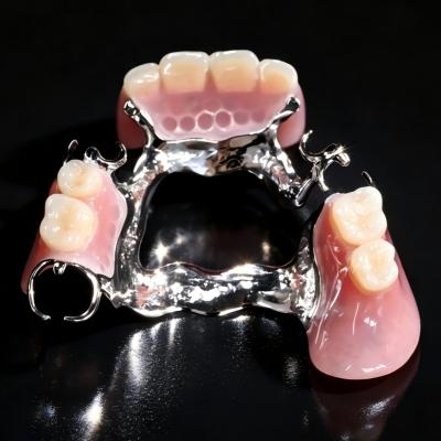 China Co Cr Framework Dental Removable Dentures Removable False Teeth for sale