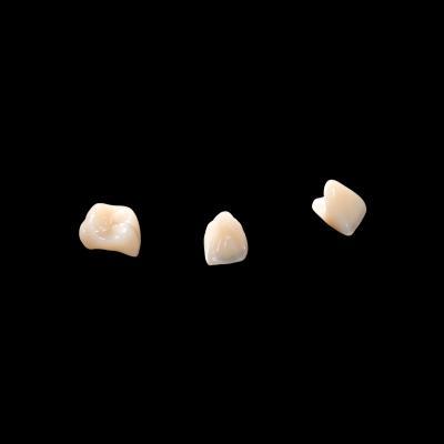 China Customized Dental Temporary Crown PMMA Temporary Bridge And Crown for sale