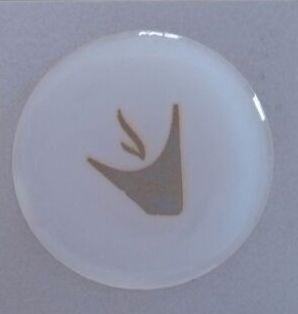 China Epoxy Finish Concave Cosmetic Bottle Labels / Epoxy Bottle Labels for sale