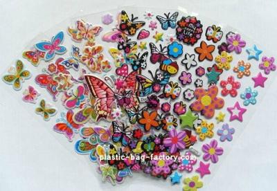 China Cute animal plastic EVA foam kawaii puffy stickers for children products promotion for sale