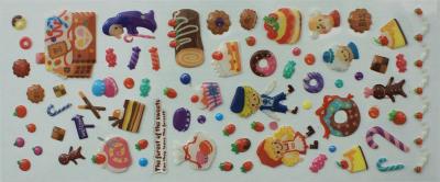 China Enchanted Forest Epoxy Resin Sticker , Children Decorative Adhesive for sale
