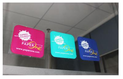 China Customize Electrostatic Cling Vinyl Car Sticker Decals For Auto Window for sale