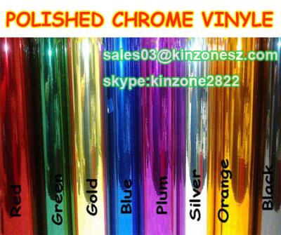 China Pollish Chrome Vinyle Car Sticker for sale
