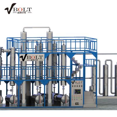 China Used waste engine oil filter recycling distillation machine for sale