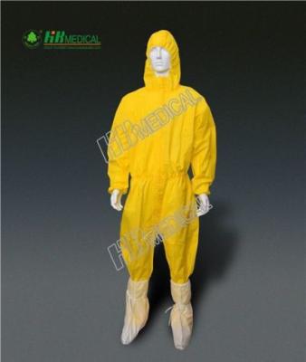 China PE film lamination S/L/XL/XXLXXXL yellow/whtie/bule color protective cloth /coverall for sale